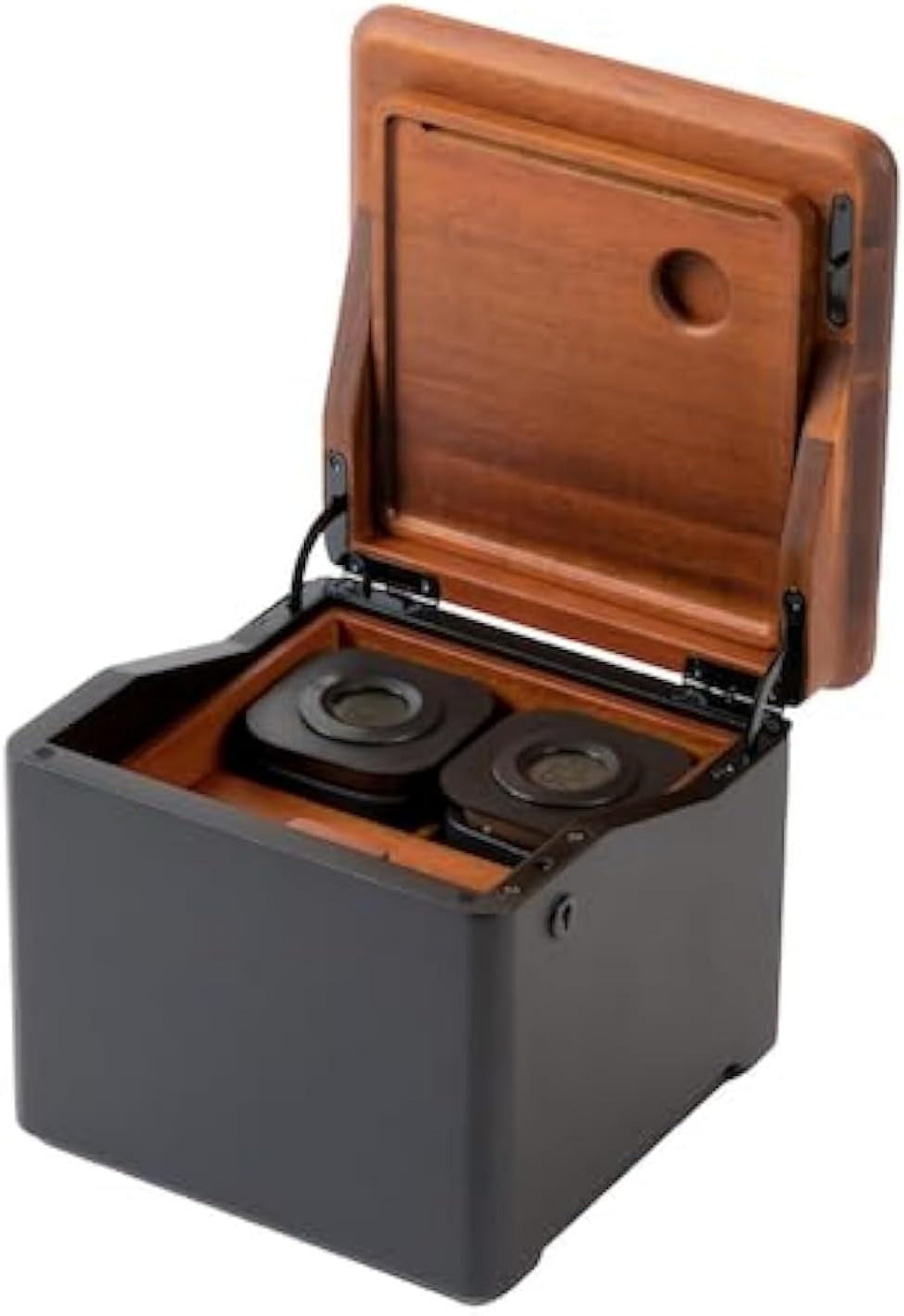 STO - Storage Box with Lock and Magnetic Tray - 2 Sealed Glass Jars ...