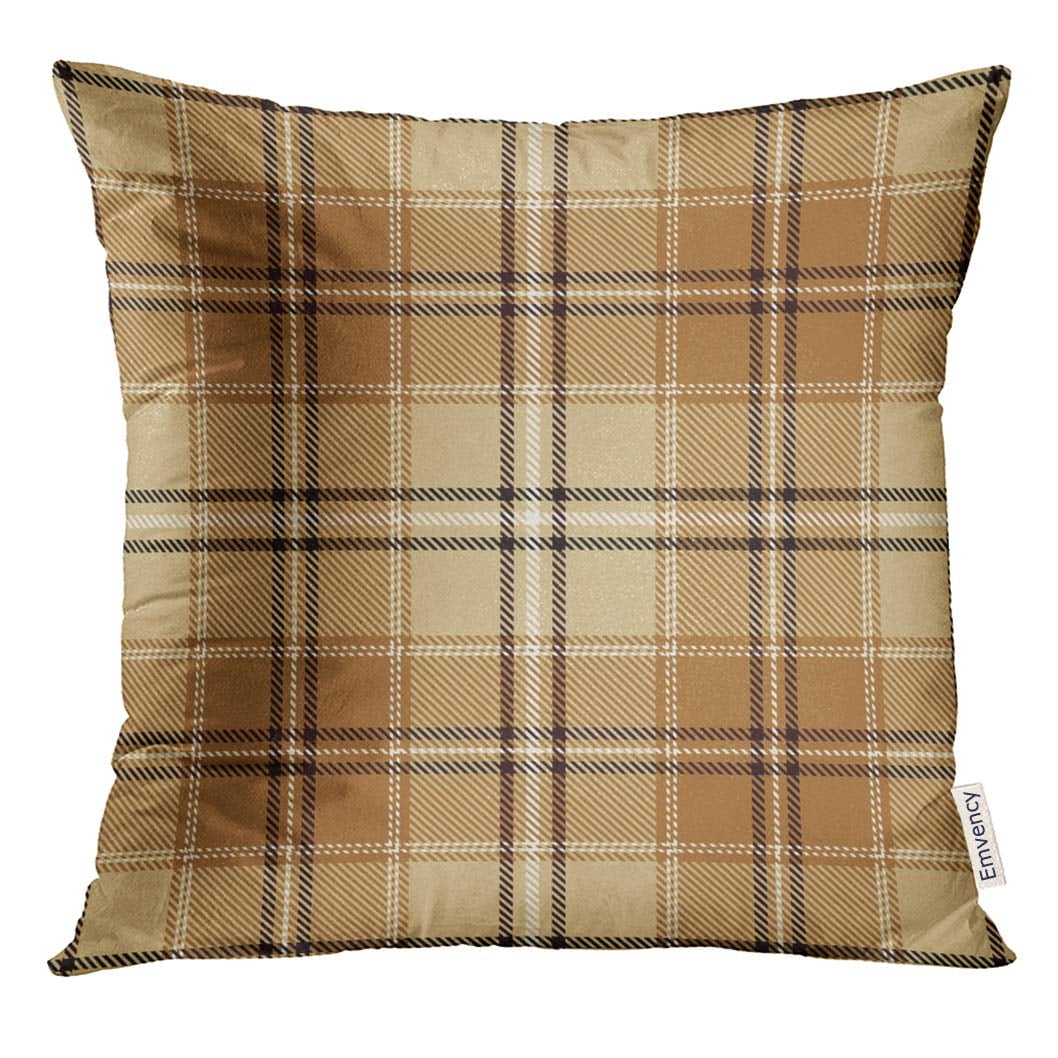 STOAG Abstract Tartan Beige Brown Black and White Plaid Flannel ...