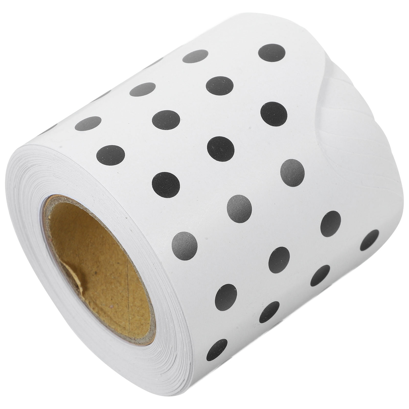 STOBOK 1 Roll of Wavy Chalkboard Border Sticker White Copperplate Paper ...