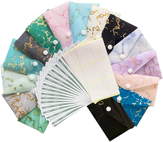 STOBOK 1 Set Cash Budget Envelope Coin Envelopes Cash Envelopes Plastic ...