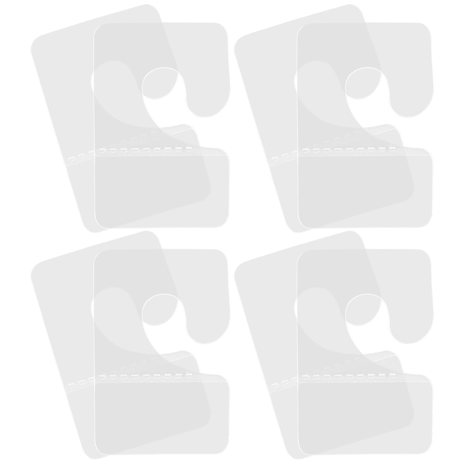 STOBOK clear sticky hanging tags Clear Sticky Tabs PVC Showcasing ...