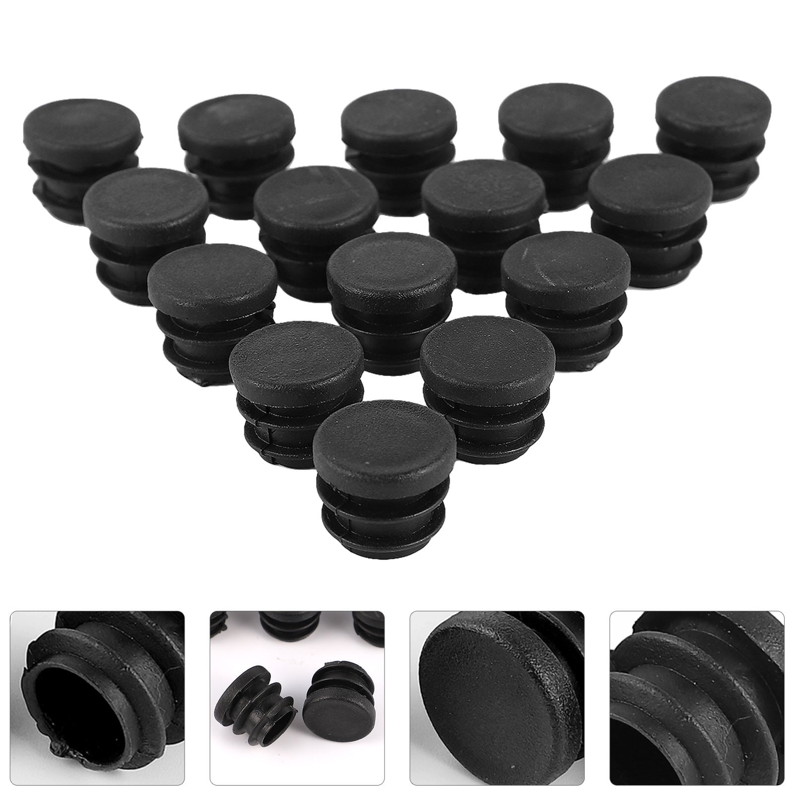 STOBOK 100pcs Furniture Leg Plugs Plastic End Caps for Chair Legs and ...