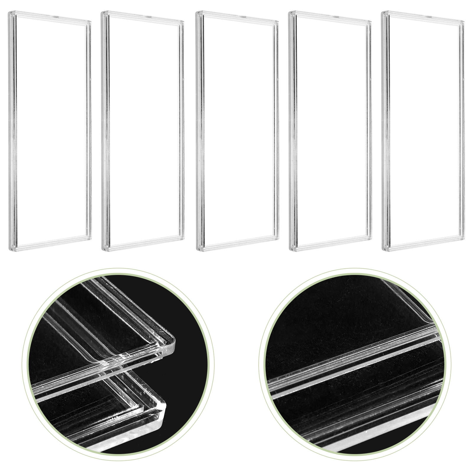 STOBOK 10Pcs Banknote Storage Box Plastic Transparent Holder for ...