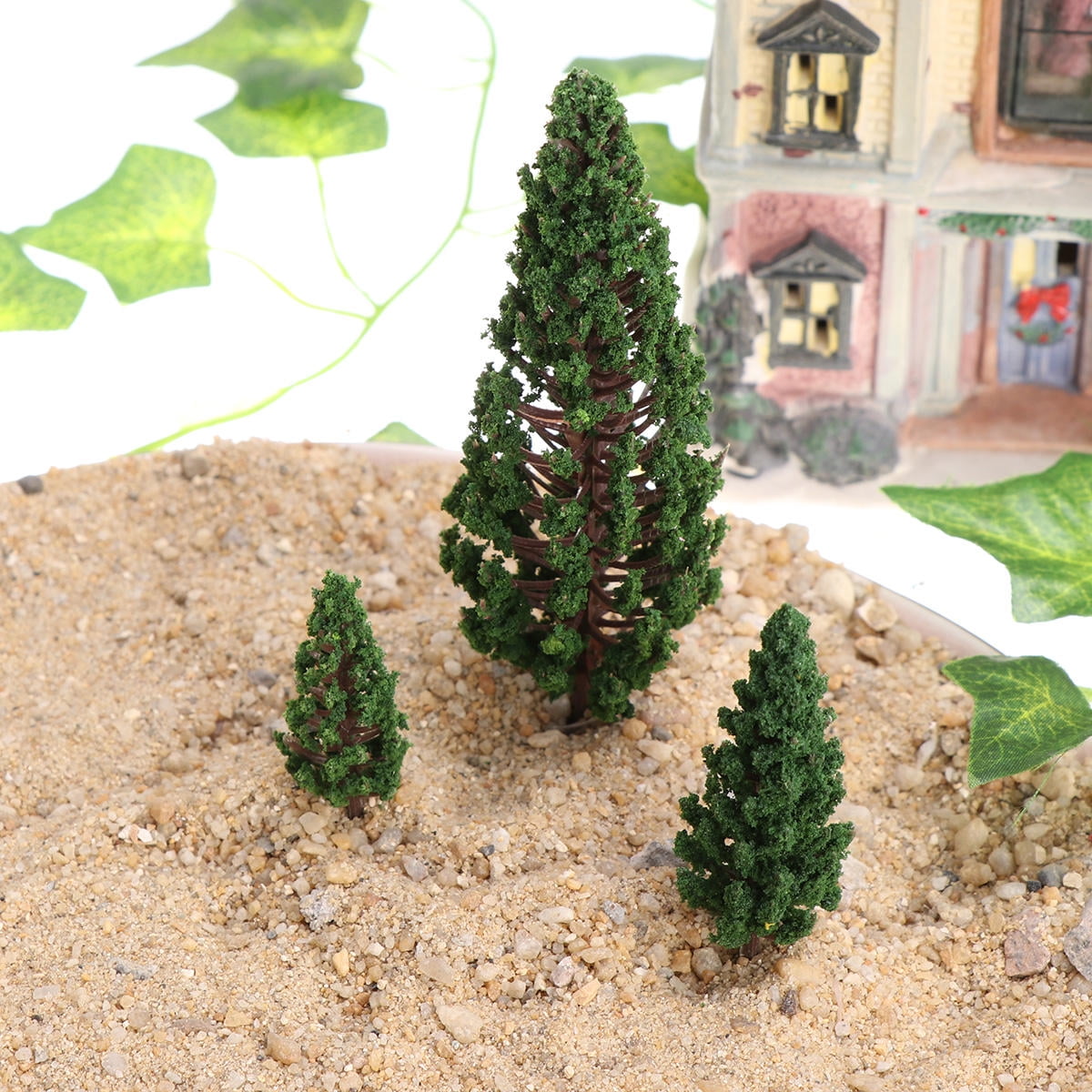 STOBOK Plastic Model Trees 10Pcs for Landscape Scenery with Realistic ...
