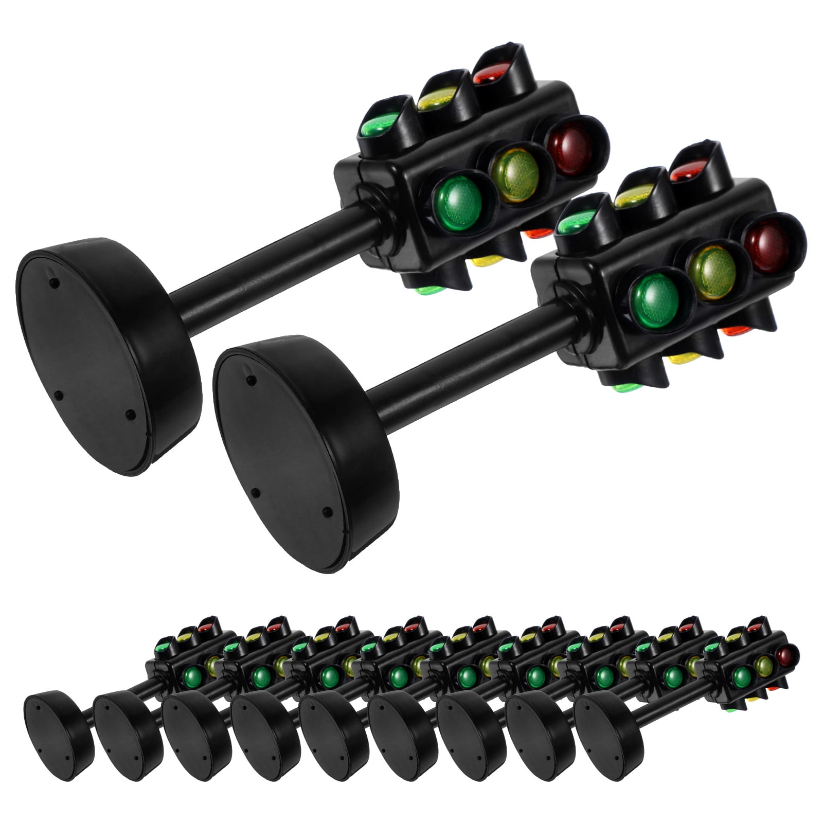 STOBOK Traffic Signs Toy Stoplight Lamp ABS 12Pcs - Walmart.com