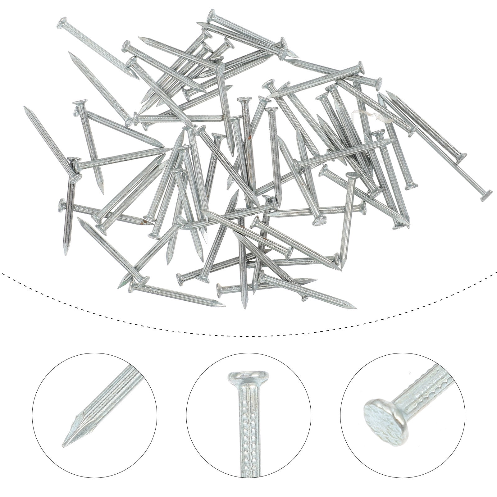 STOBOK 195pcs Steel Nail for Building Repair with Point Tip Design ...