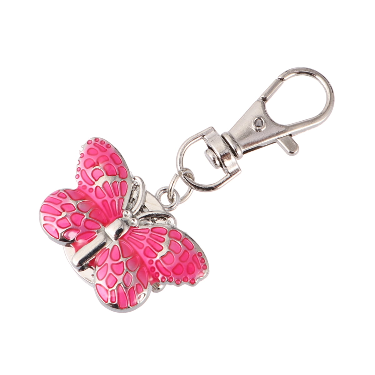 STOBOK 1Pc Pink Quartz Keychain Pocket Watch with Large Dial and ...