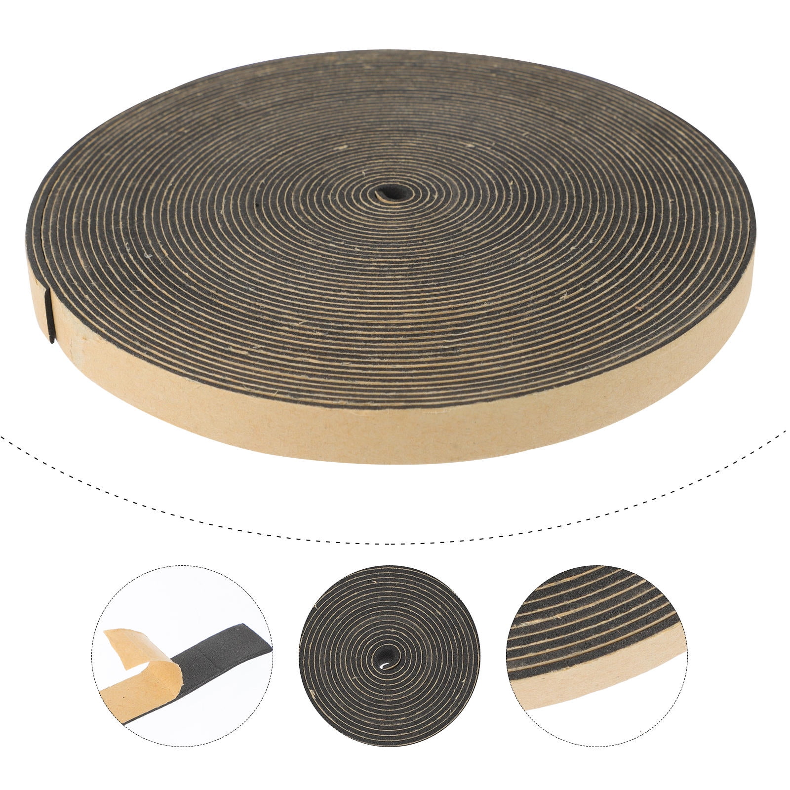 STOBOK Closed Cell Foam p Black Soundproofing Tape with Strong Adhesion ...