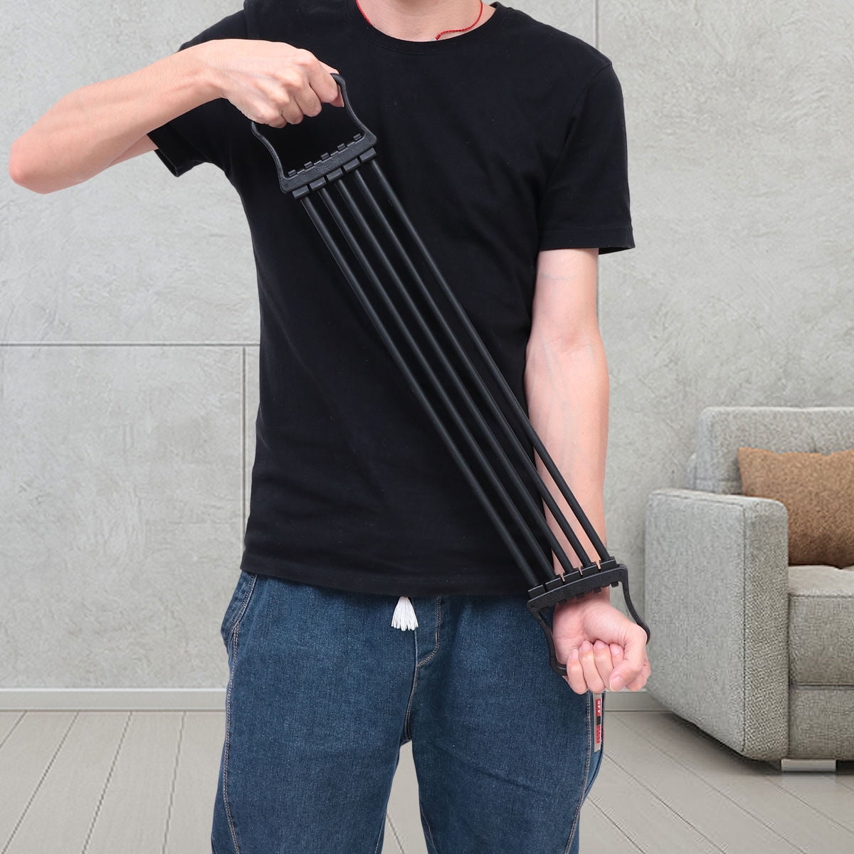 STOBOK 1Set Chest Expander for Men Chest Training TPR PP Black ...