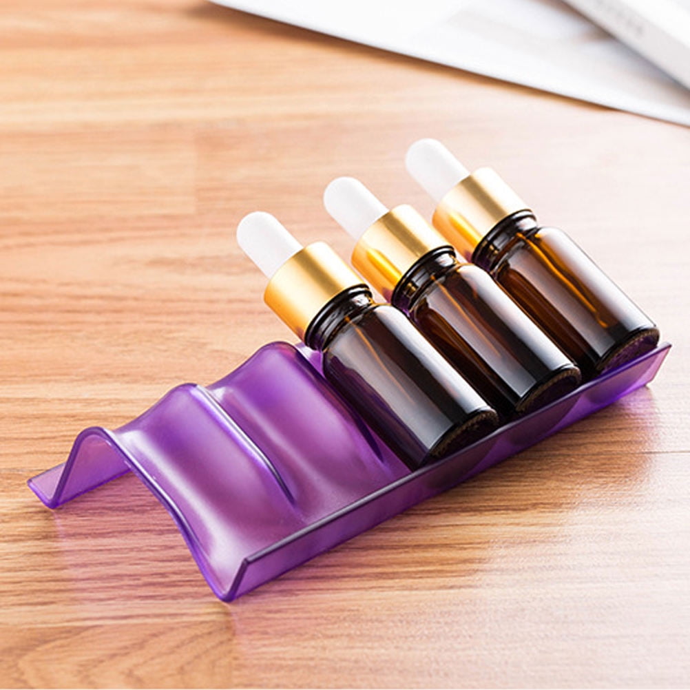 STOBOK 3 Layer Plastic Storage Shelves Storage Rack Purple for Home ...