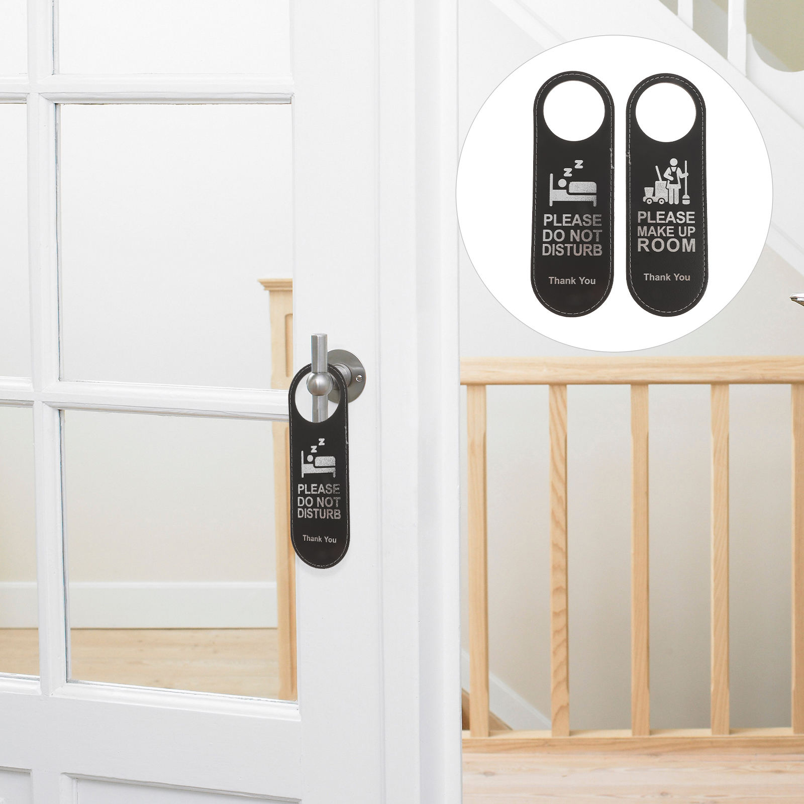 STOBOK 3Pack Hanging Tags on The Door Black Cleaning Indication for ...