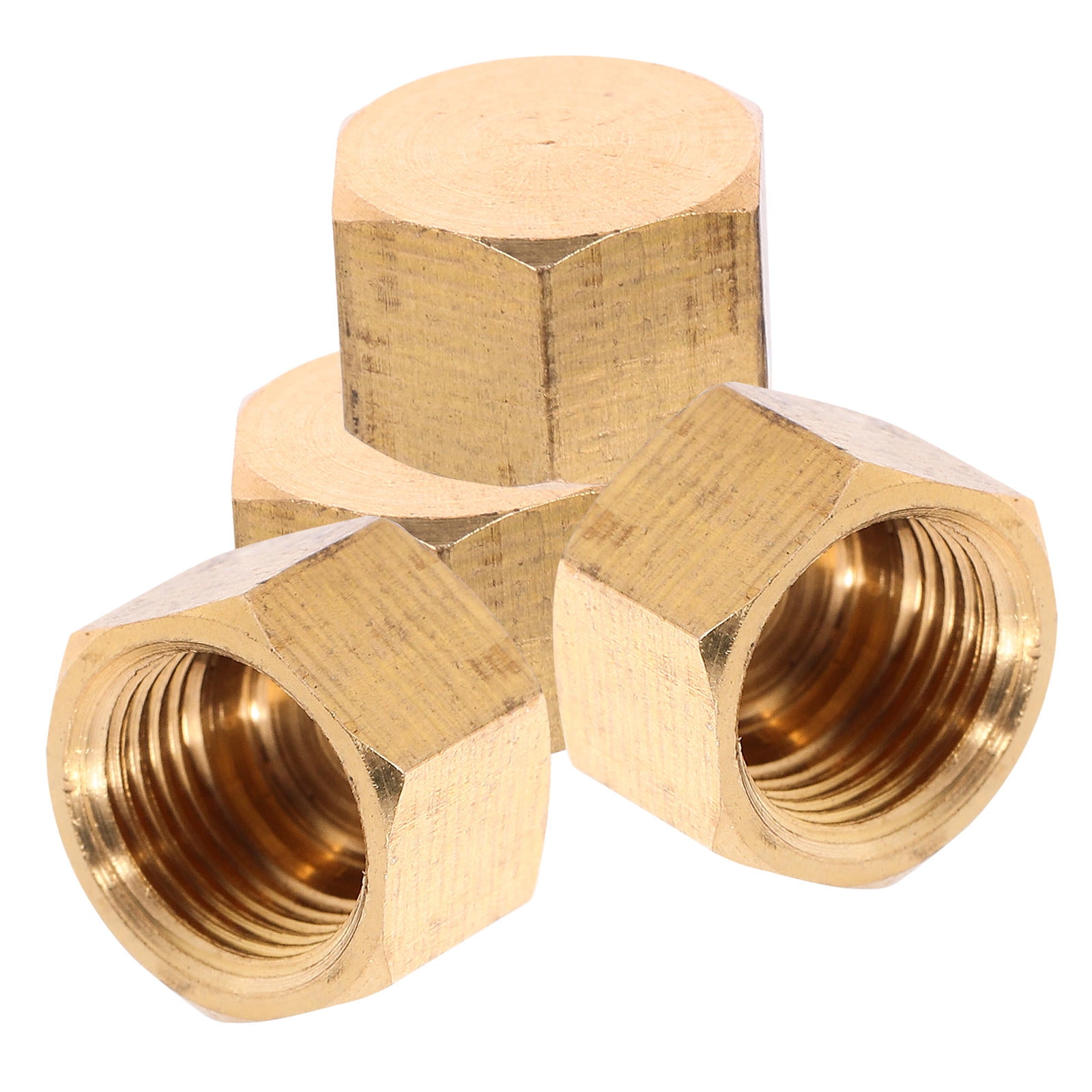 STOBOK 4pcs Gas Fittings Connectors Copper Flared Tube Fittings for ...