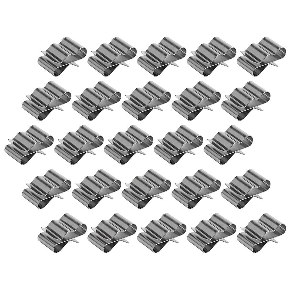 STOBOK 50pcs Stainless Steel R-Type Clips for Reliable Cable Management ...
