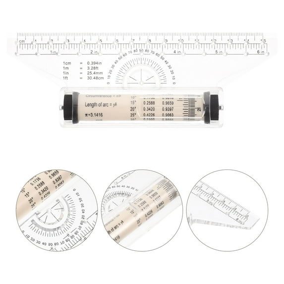 STOBOK Rolling Ruler Tool Multifunctional Assorted Color Plastic for ...