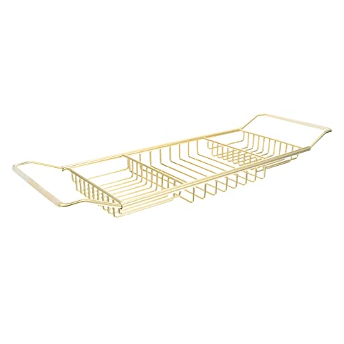 STOBOK Bathtub Tray Expandable Stainless Steel Over Bath Tub Racks ...