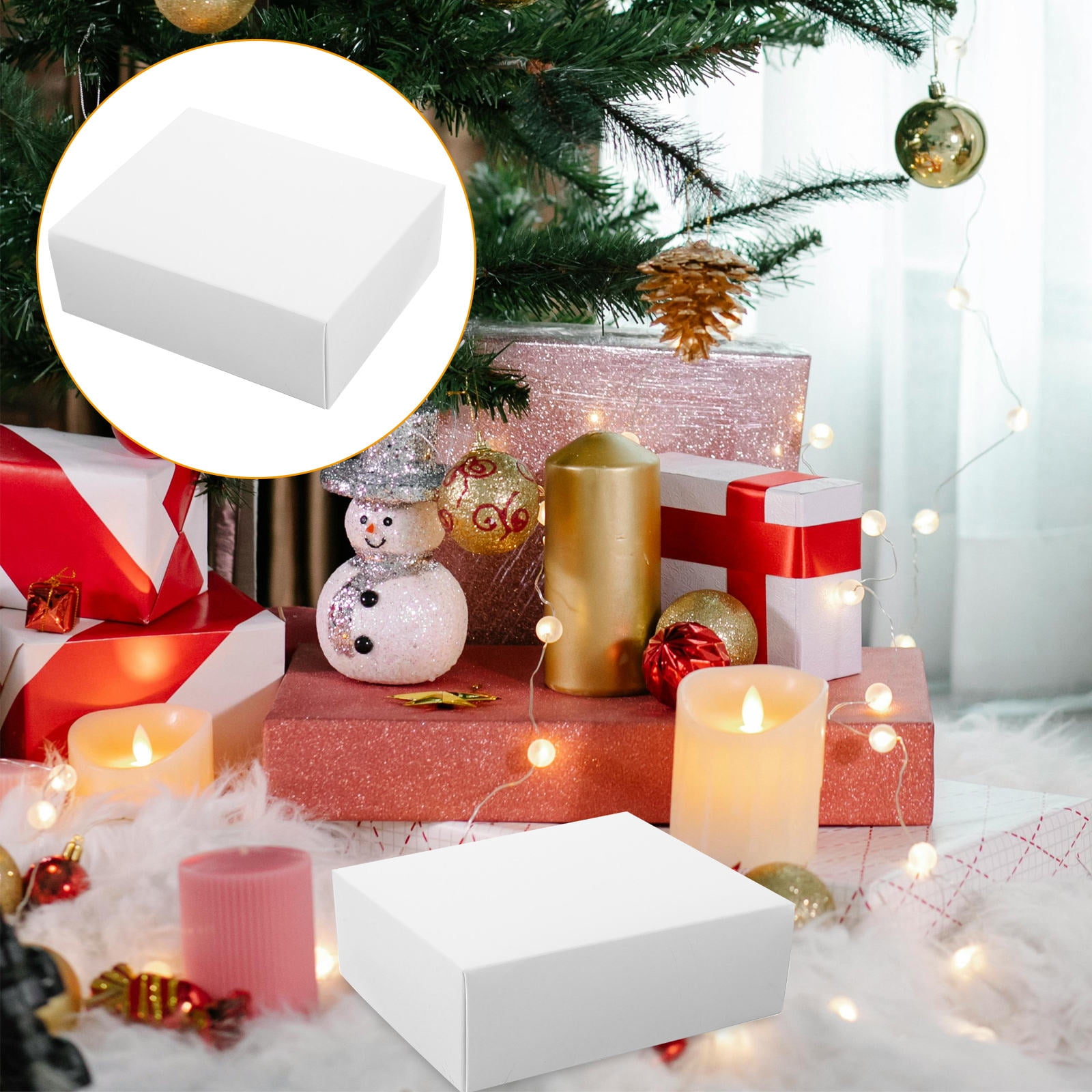 STOBOK Package Box Packaging Box White Cardstock Elegant Gifting 1Pcs ...