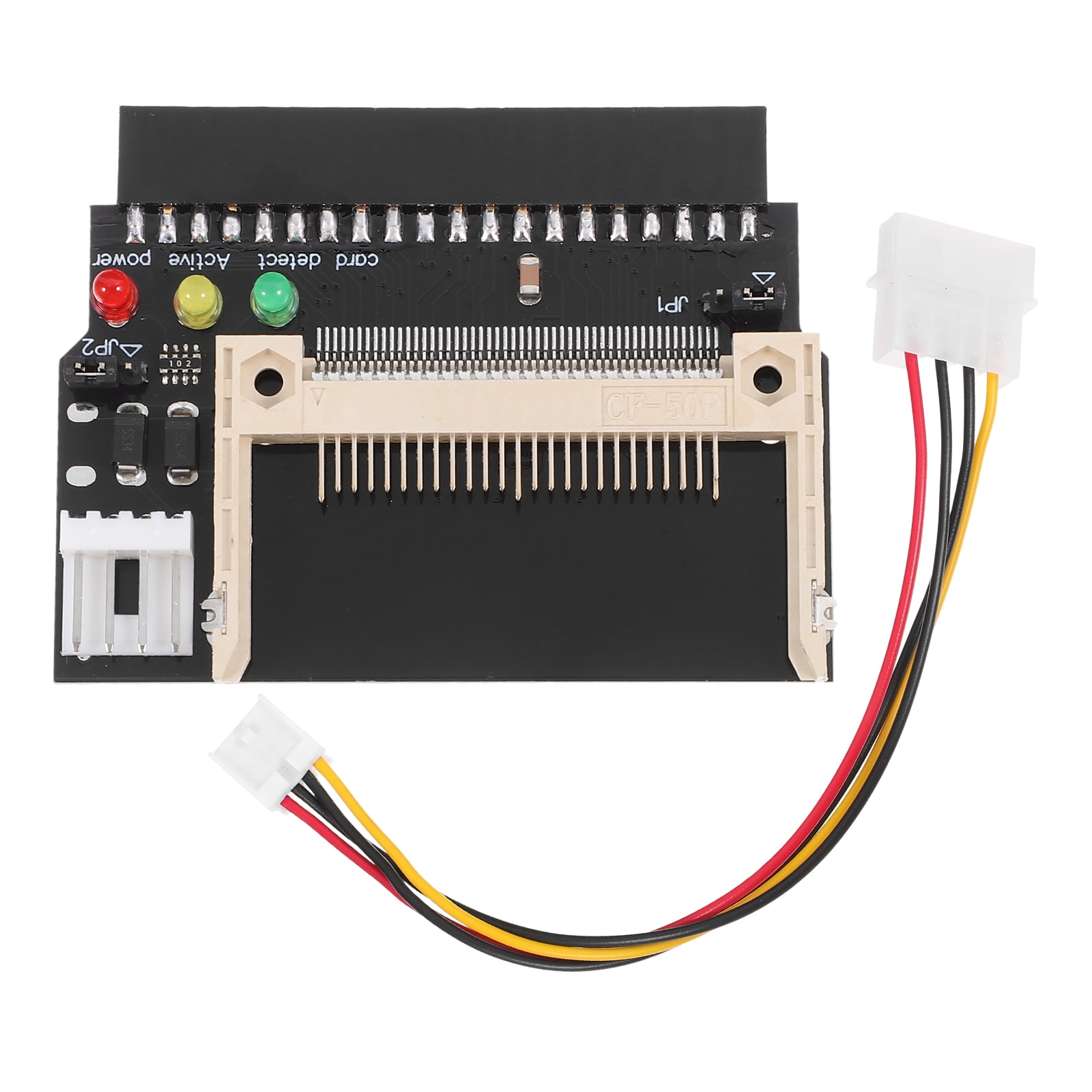 STOBOK Dual Compact Flash CF I /II to 3.5 Inch HDD Adapter with 3 LED (Black) - Walmart.com