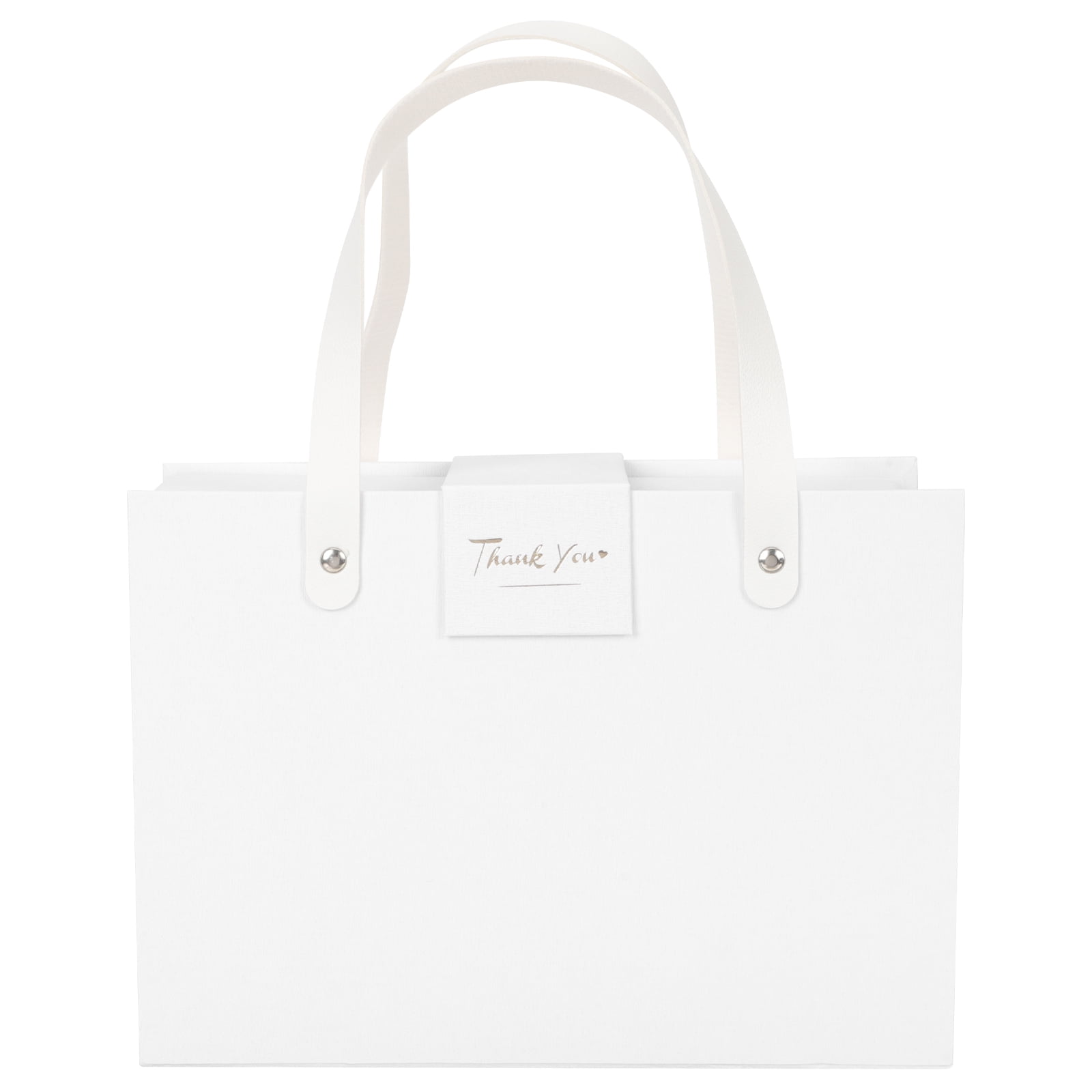 STOBOK Elegant Magnetic Packaging Box With Closure Rectangular White ...