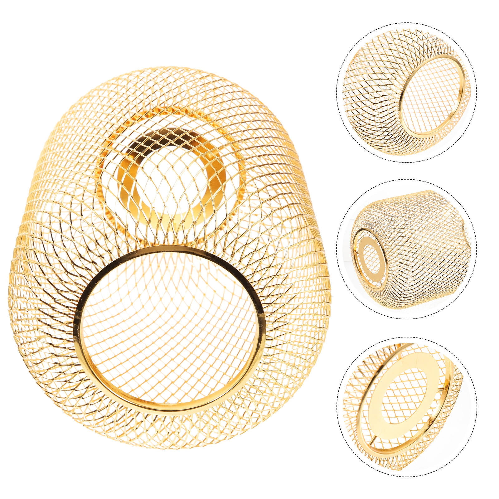 STOBOK Mesh Lamp Shade Modern Metal 1Set for Bedroom Home Decor ...