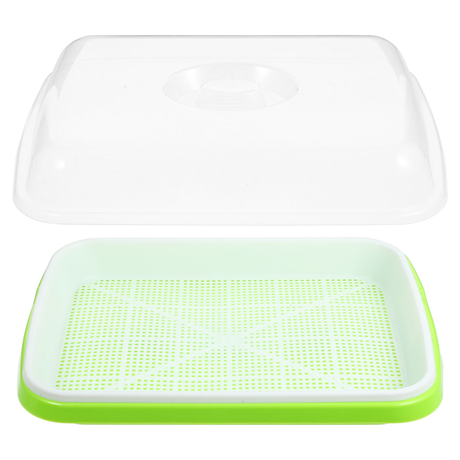 STOBOK sprouting tray with lids 1 Set PP Green for Seeds Hydroponics ...
