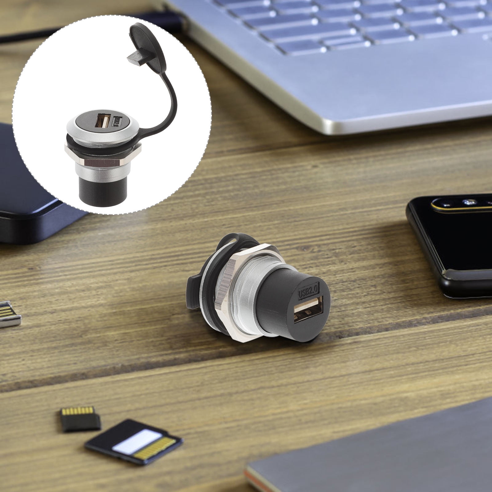 STOBOK USB Pass Through Adapter Zinc Alloy Multi Extend Range for ...