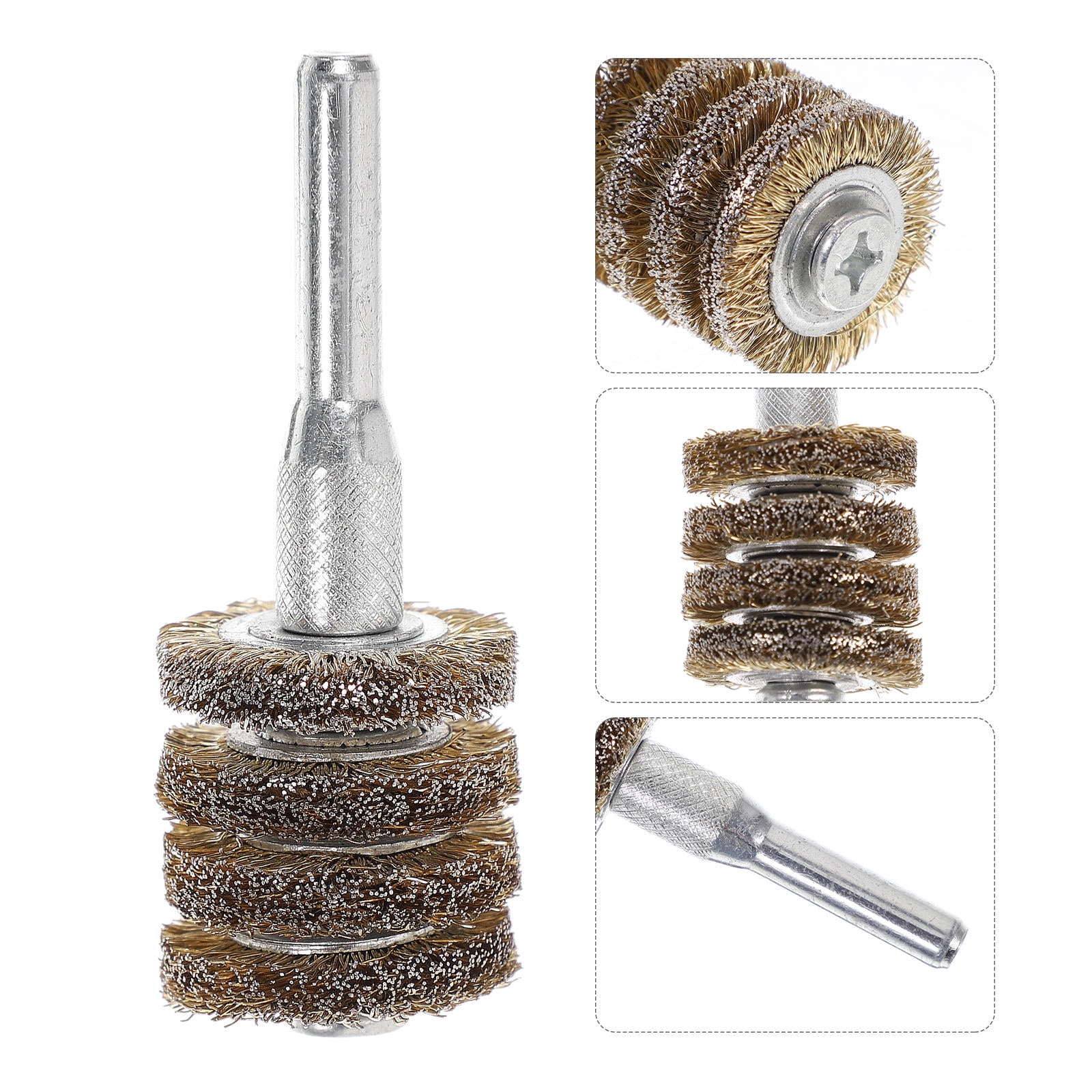 STOBOK Wire Brush Bit Drill Accessories Wire Brush Steel Rust Remover ...