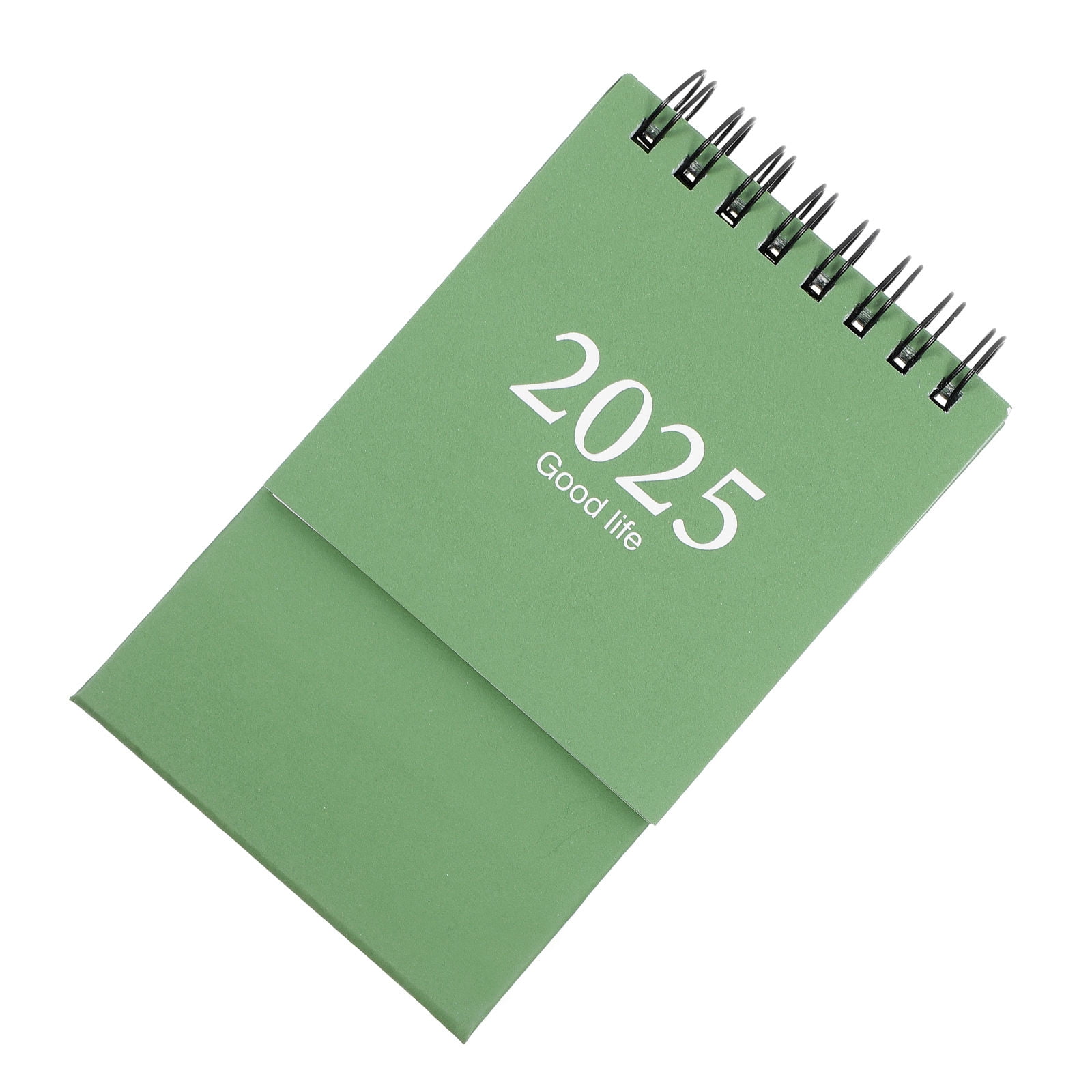 STOBOK Decorative Desk Calendar 2024 2025 Green Standing Monthly Memo ...