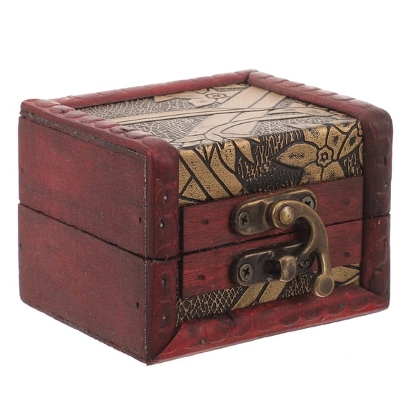STOBOK small vintage trinket box Brown 1Pack for collectors women ...