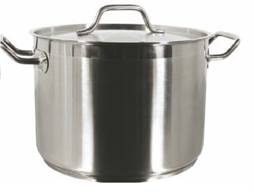 STOCK POT with LID 18/8 STAINLESS STEEL MULTIPLE SIZES 8 qt TO 100 qt ...