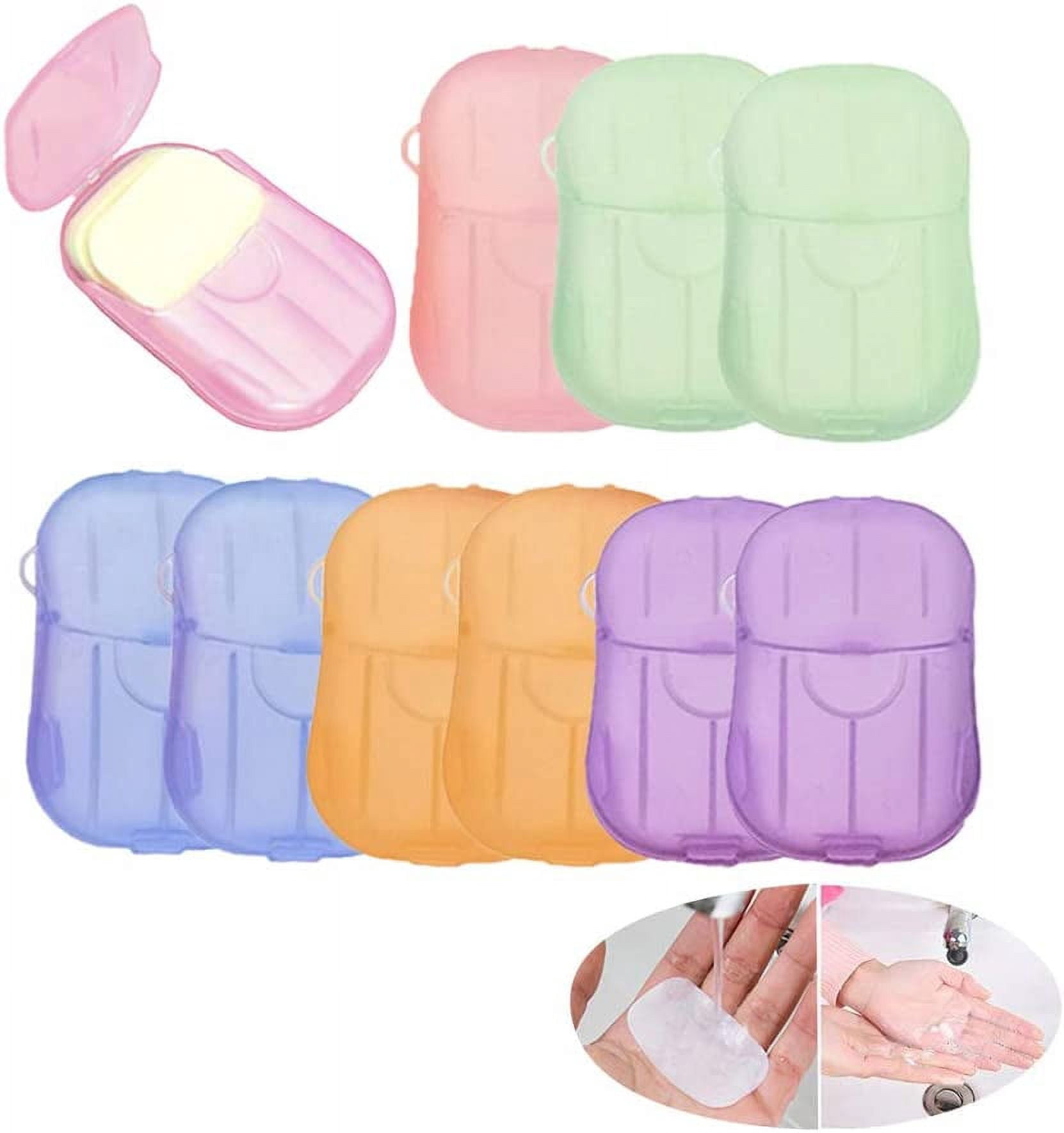 STONCEL 10 Pack Portable Disposal Paper Soap Sheets Disposable Film ...
