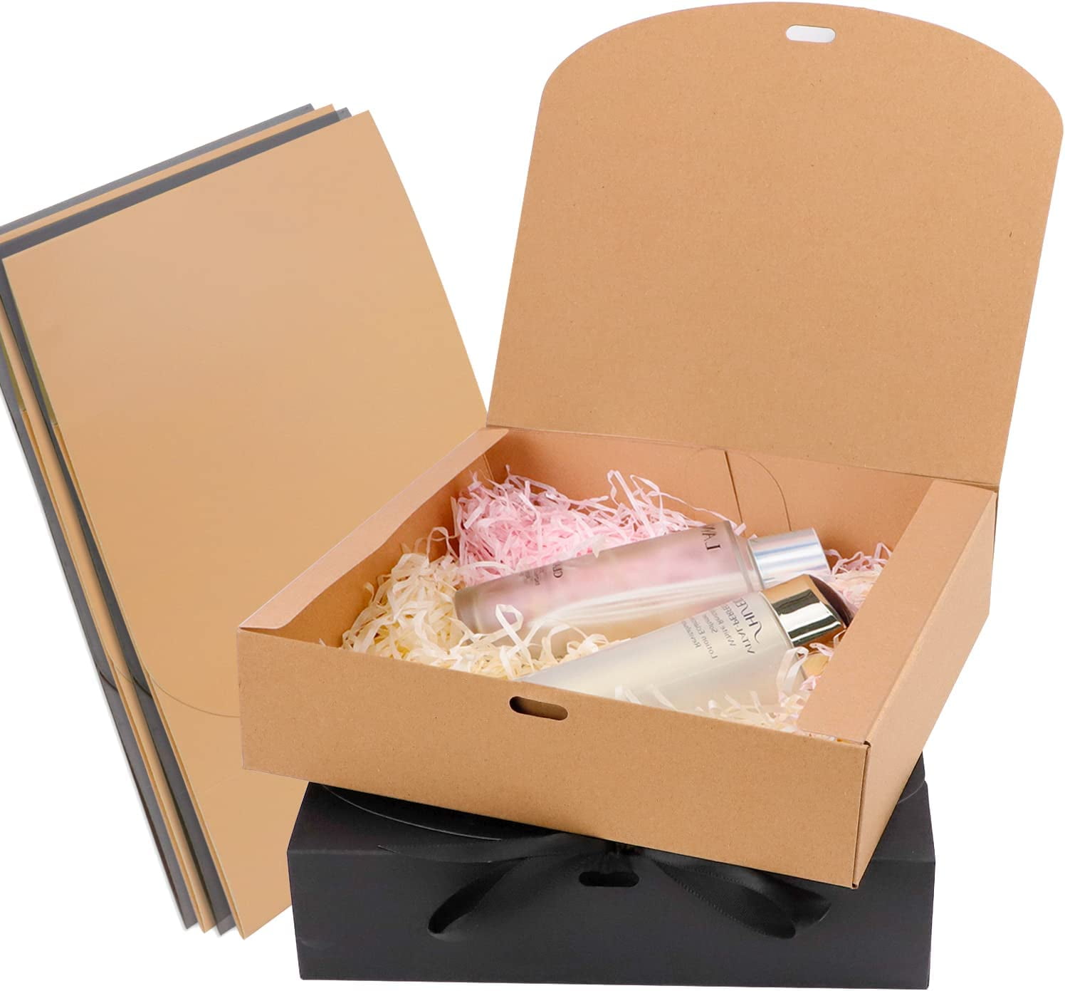 STONCEL 12PCS Gift Boxes with Lids Gifts Wrap Boxes, Kraft Paper Gift ...