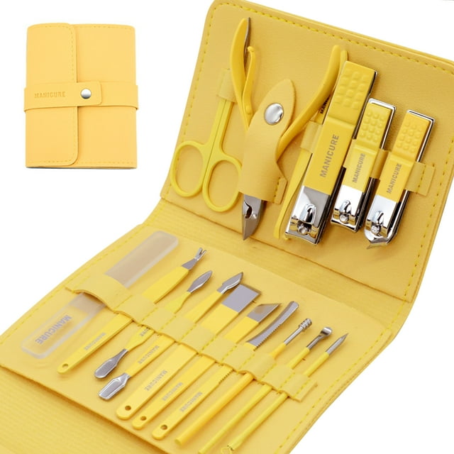 STONCEL 16pcs Professional Manicure Set, Stainless Steel Pedicure Kit ...