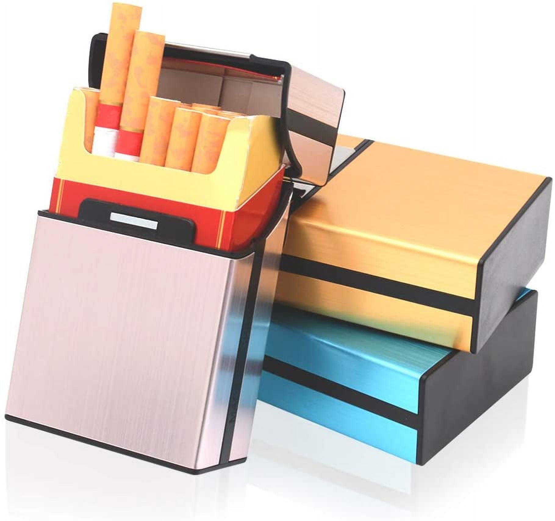 STONCEL 3 Pcs Metal Cigarette Box Case Holder (20 Capacities ...