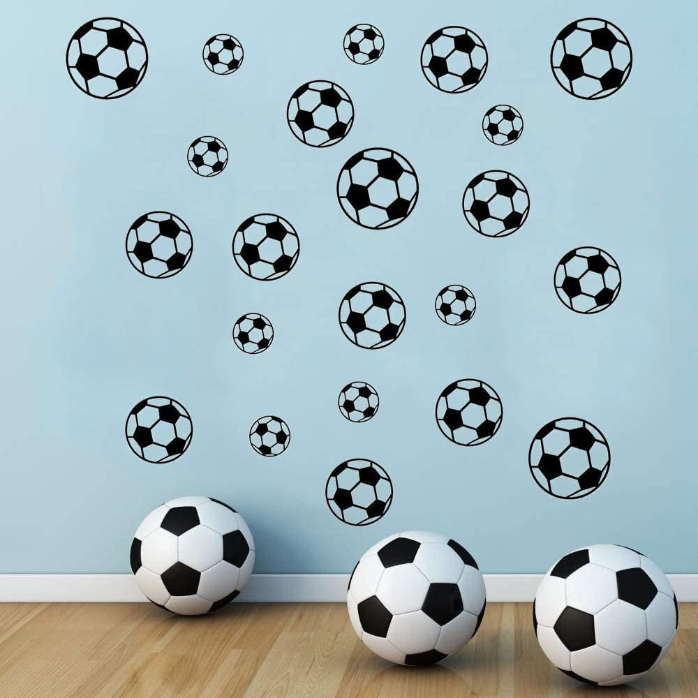 STONCEL 43 Pcs Soccer Stickers, Kids Soccer Ball Stickers Decals for ...
