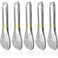 STONCEL 5 Pcs Stainless Steel Kitchen Tongs, Serving Tongs Buffet Tongs ...