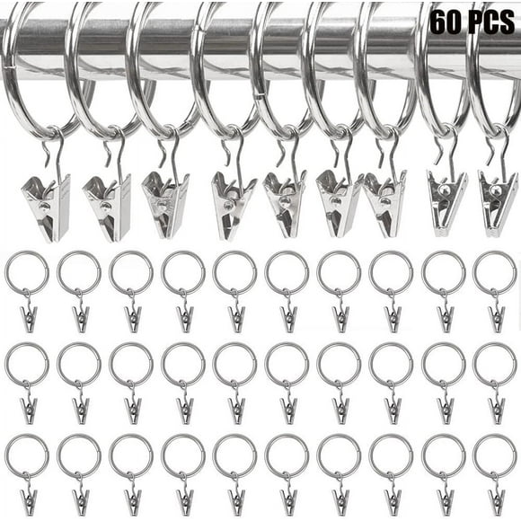 Curtain Rings & Hooks in Curtain Hanging Accessories - Walmart.com
