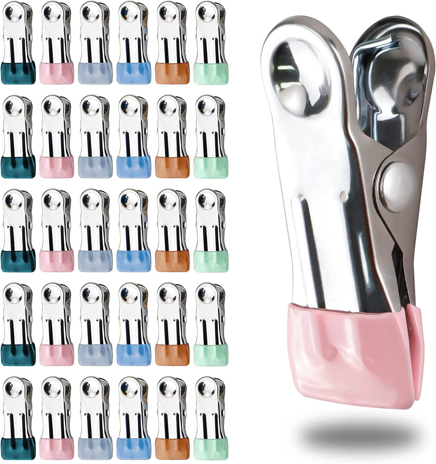 STONCEL Heavy Duty Clothes Pins, 30Pcs Stainless Steel Strong ...