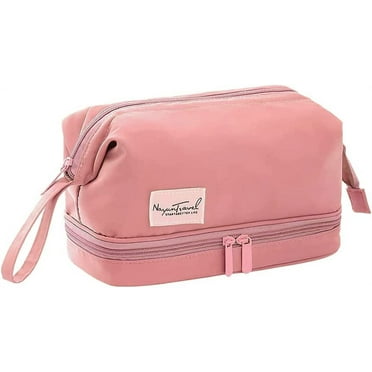 Chenille Letter Makeup Bag,Nylon Preppy Patch Zipper Pouch Purse with ...