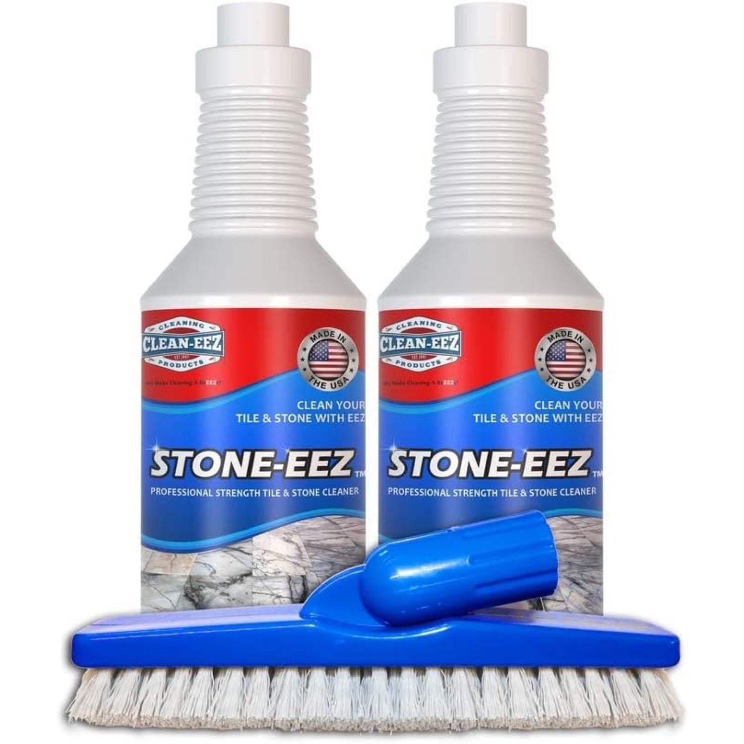STONE-EEZ 2 Bottles + Free Grout Brush | Heavy Duty Natural Stone ...