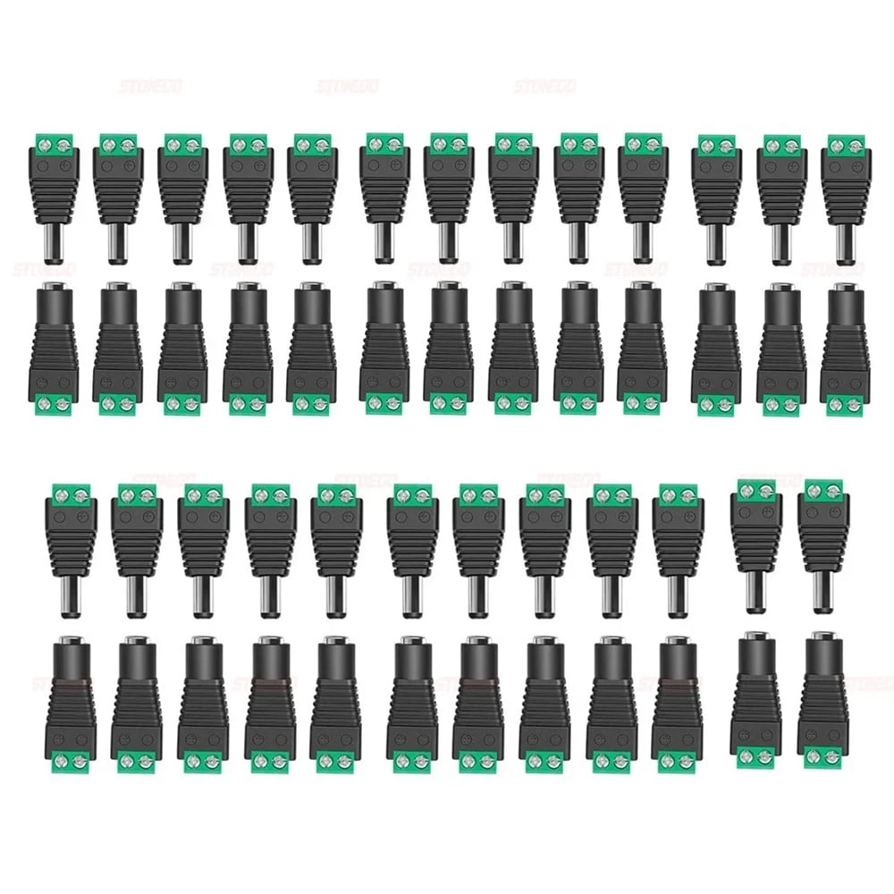 STONEGO 10Pcs/20Pcs/50Pcs Power Connector Jack 5.5mm x 2.1mm Male ...