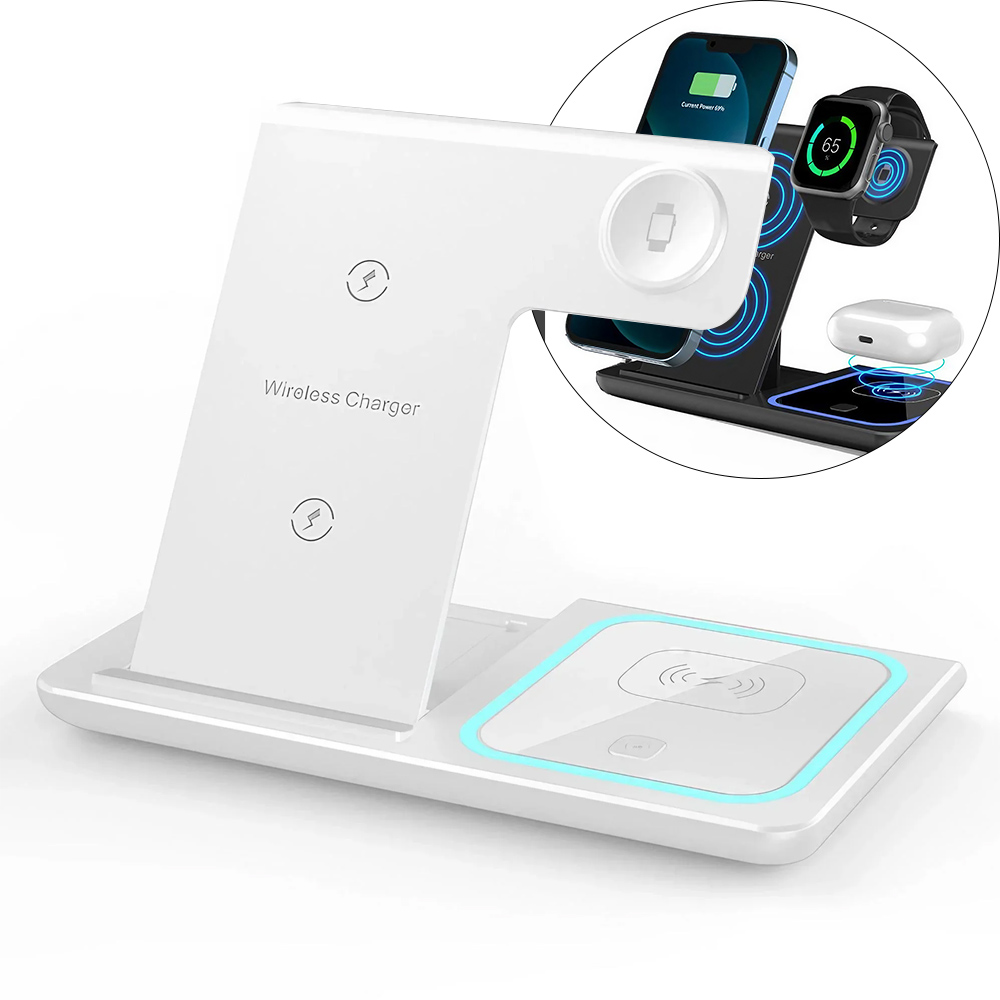 STONEGO 15W 5-in-1 Wireless Charger Station - Magnetic Wireless ...