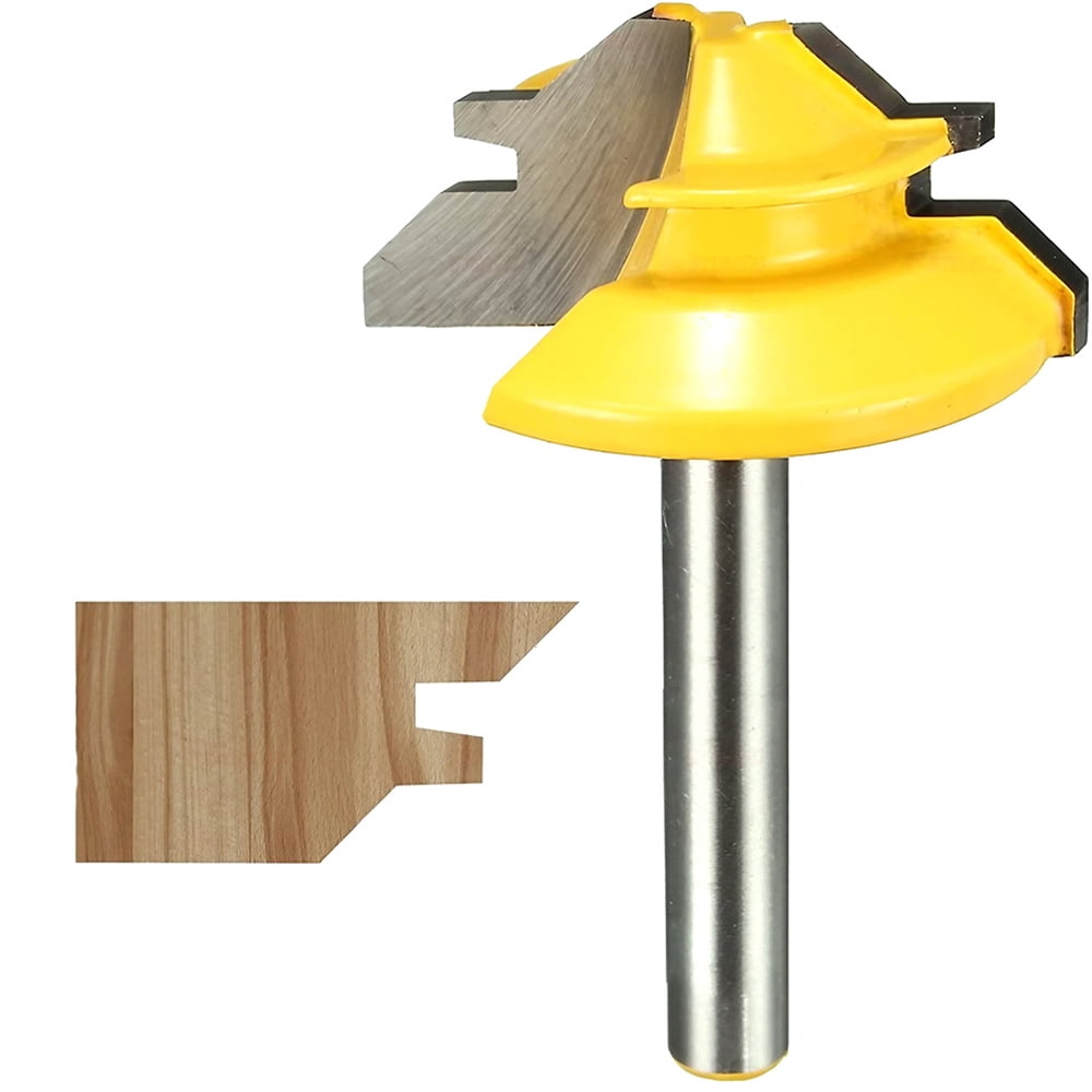 STONEGO 1PC/3PCS 1/4" Shank 45 Degree Bevel Cutter - Precision Drill ...