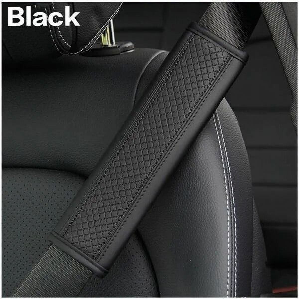 STONEGO 1PC Colorful Starry Sky Bronzing Car Seat Belt Cover Diamond PU Leather Auto Safety Belt ...