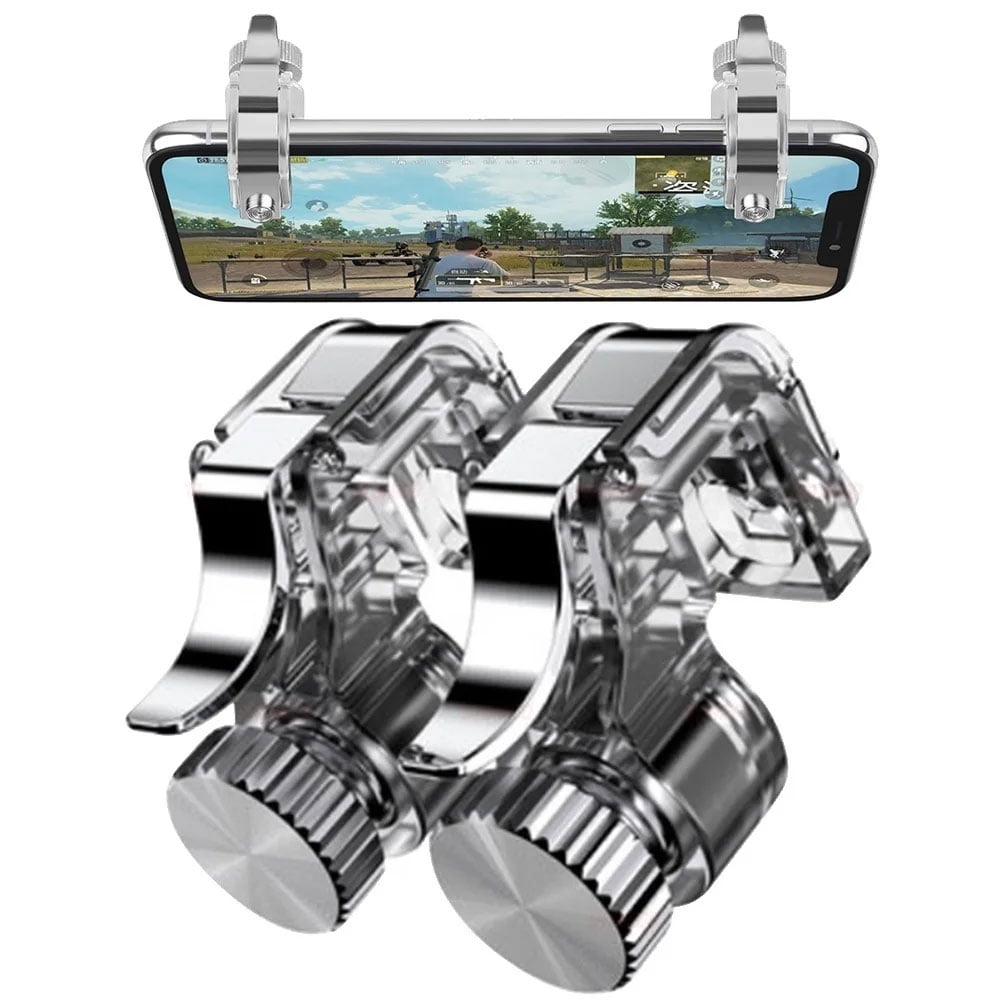 STONEGO 1Pair Mobile Phone Shooting Game Triggers - Metal Joystick L1R1 ...