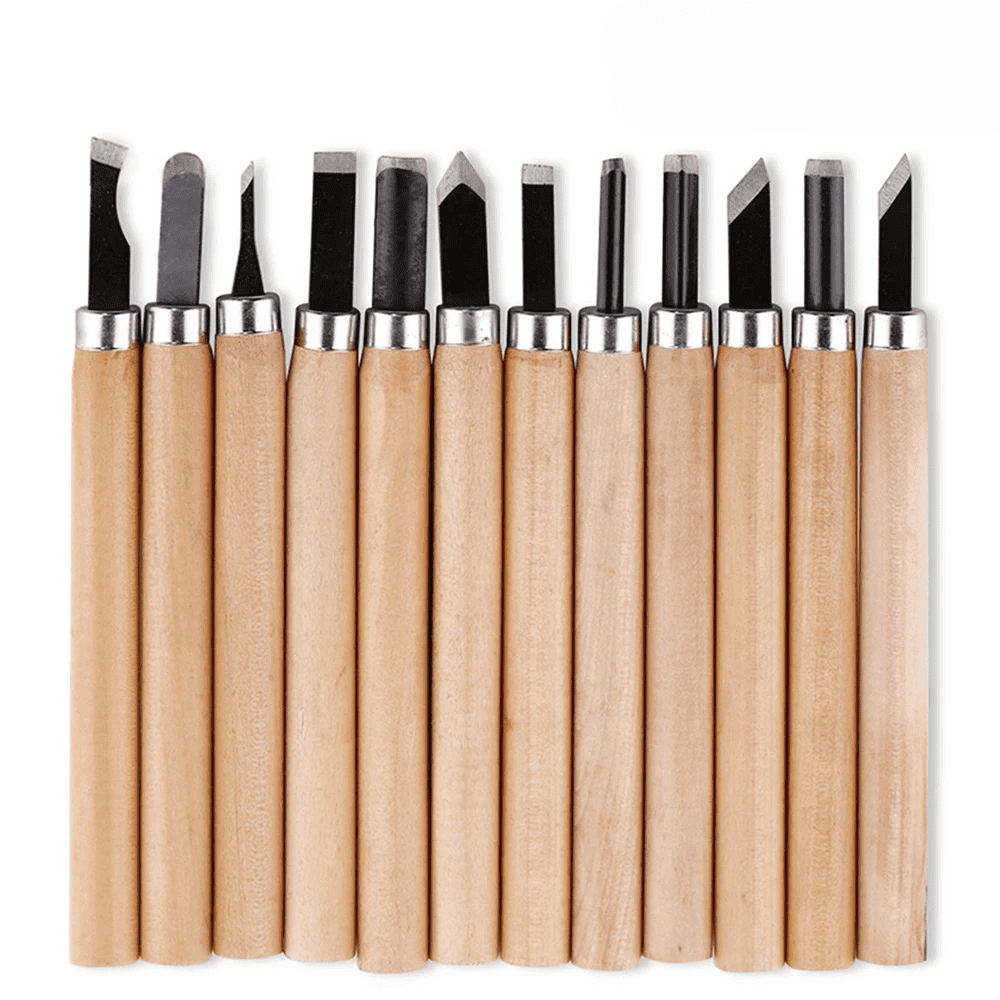 STONEGO 3PCS/6PCS/12PCS Wood Carving Hand Chisel Set - Professional ...