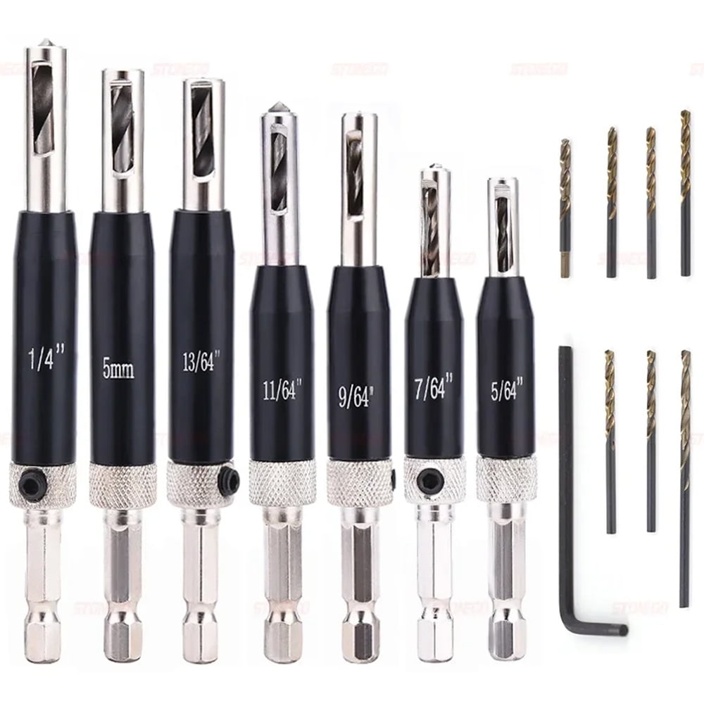 STONEGO 7/8/15/17PCS Combination Door and Window Hinge Cutter ...