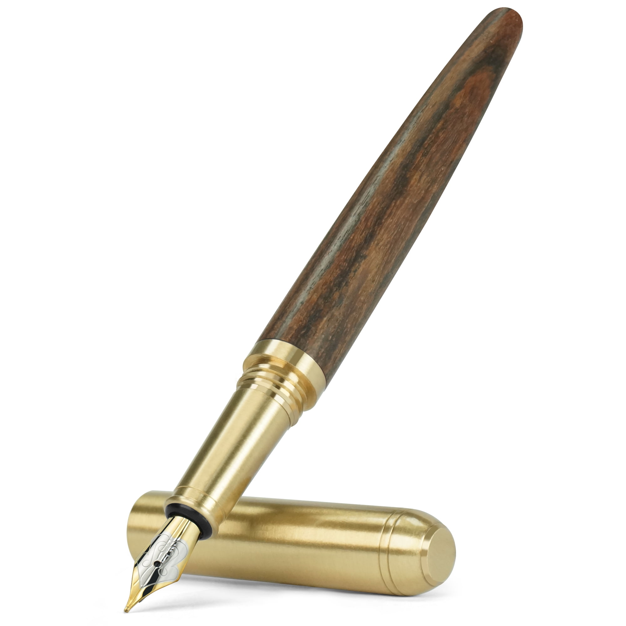 STONEGO Handcrafted Wood Fountain Pens - Elegant Vintage Design with ...