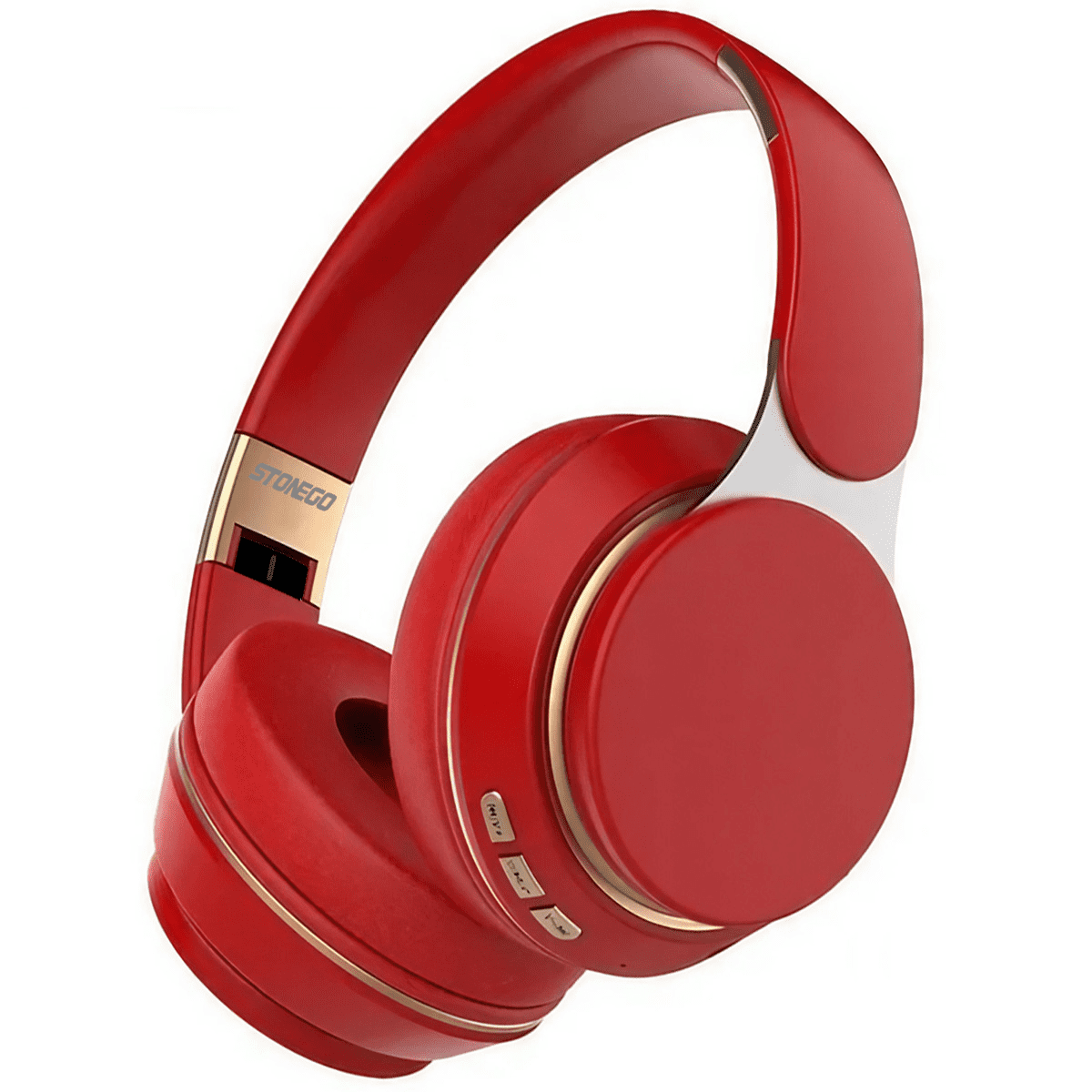 STONEGO HiFi Bluetooth Folding Headphones - Deep Bass, HD Microphone ...