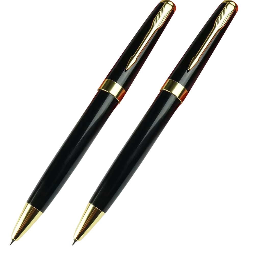 STONEGO Metal Ballpoint Pen - Black Ink Medium Point 1.0mm, Smooth ...