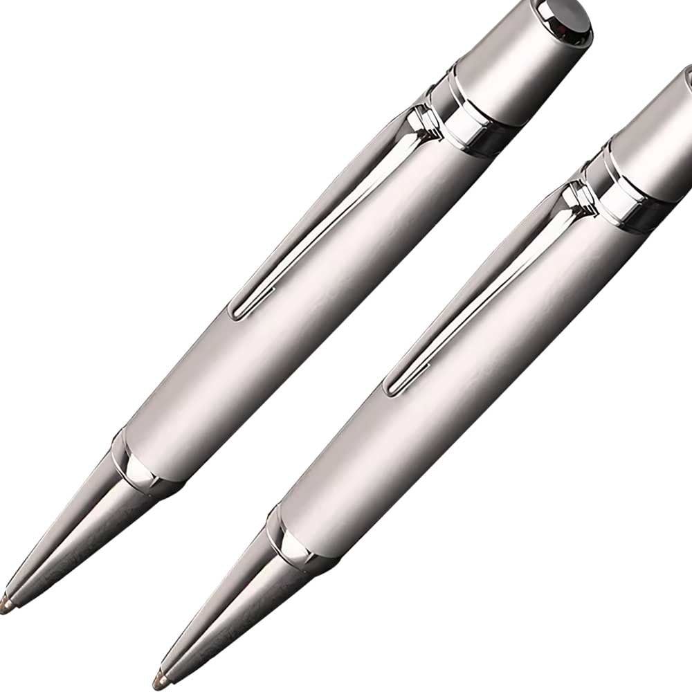 STONEGO Mini Twist-Up Metal Ballpoint Pen - Compact Medium Oil Pen with ...